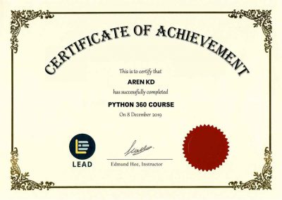 Python 360 Certification Program - LEAD