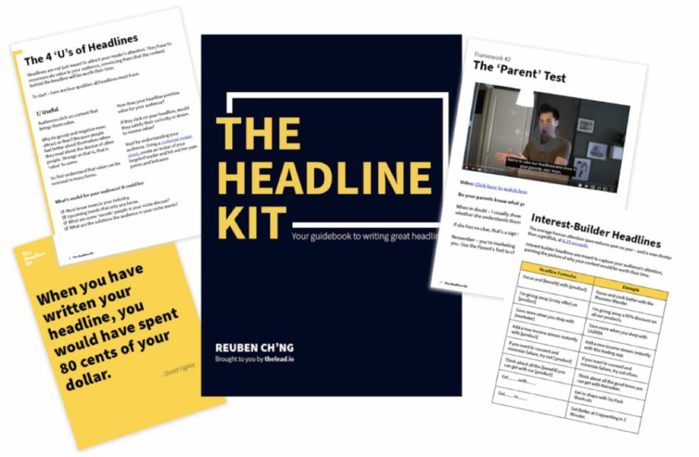 The Headline Kit - your marketing 'cheat-sheet' - LEAD